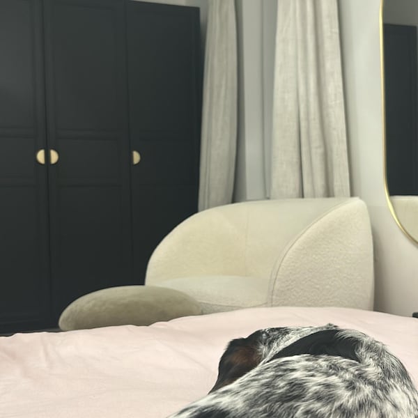 Satin Brass Half Moon Kitchen Cabinet Pull Handle 64mm Fixings Brushed ...