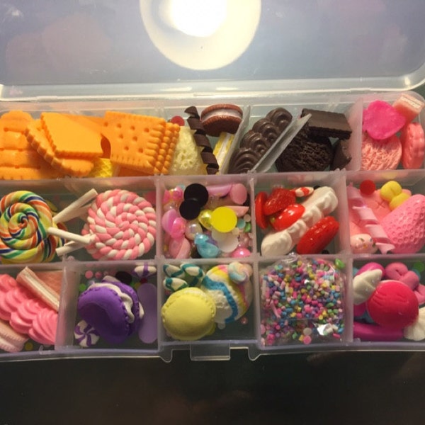 100 Pieces Mixed Flatback Sweet Treats Food Desserts Kawaii Cabochons ...