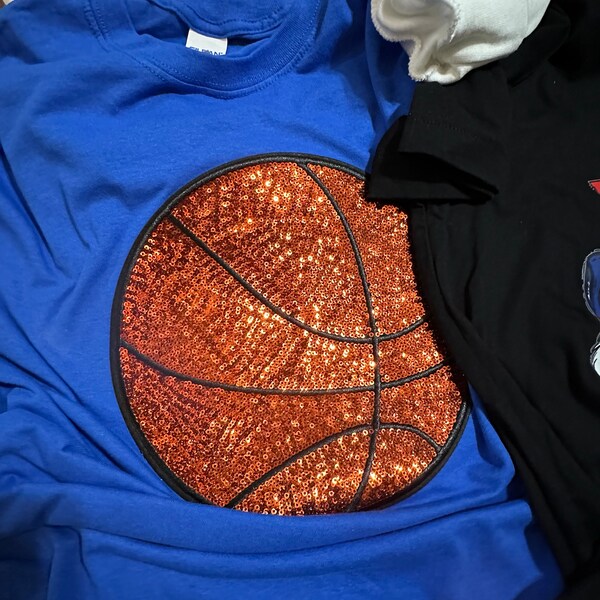 Basketball LARGE Sequin Patch, Diy Patch, Iron on Patch, Basketball - Etsy