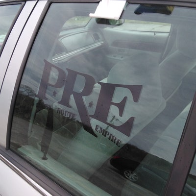 Paper Route Empire Vinyl Car Decal P.R.E - Etsy