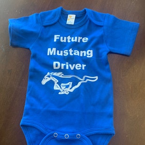 Stroller Today Mustang Tomorrow Baby Bodysuit/onepiece. | Etsy