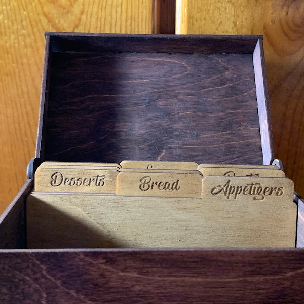 Recipe Box SVG + Ai Laser Cut Files -- INSTANT DOWNLOAD - Etsy