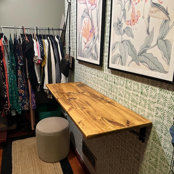 Free Shipping: Custom Fold up Desk, Water Resistant Small Space Table ...