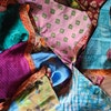 Recycled Sari Bunting Colorful Flags Handmade Garden Garland Sari ...