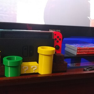 Nintendo Switch Stand Mario Themed Dock - Etsy