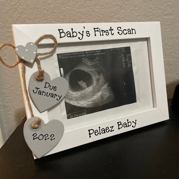 Personalised Baby First Scan Ultrasound Photo Frame New Parents ...