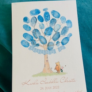 Fingerprint Tree Peter Rabbit Beatrix Potter Personalised Baby - Etsy