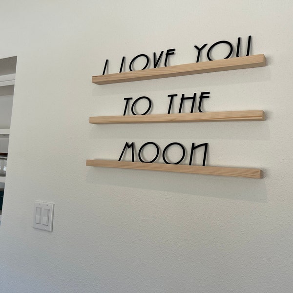 Letter Ledges Set – Changeable Letter Board – 24" Statement Shelves ...