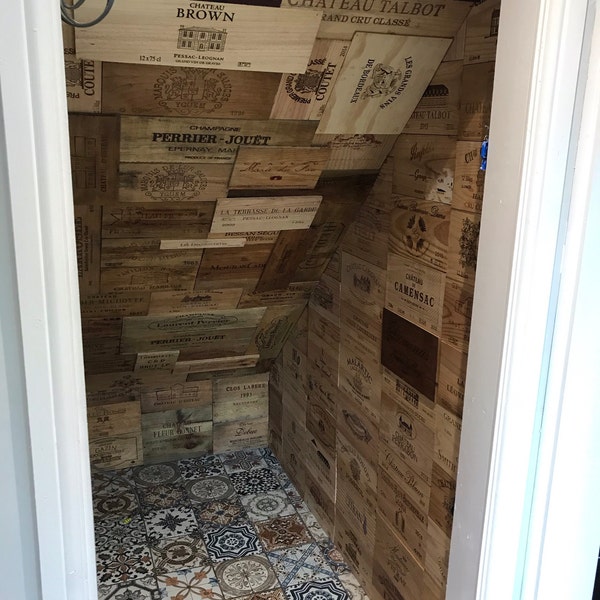 Assorted & Branded Wine Crate Panels (wood Wine Box) Sides / Ends ...