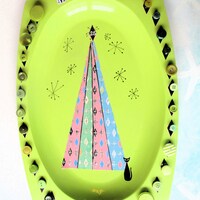 Atomic Digital Paper 1950s Atomic Cat Pattern Digital Paper Pack Retro ...