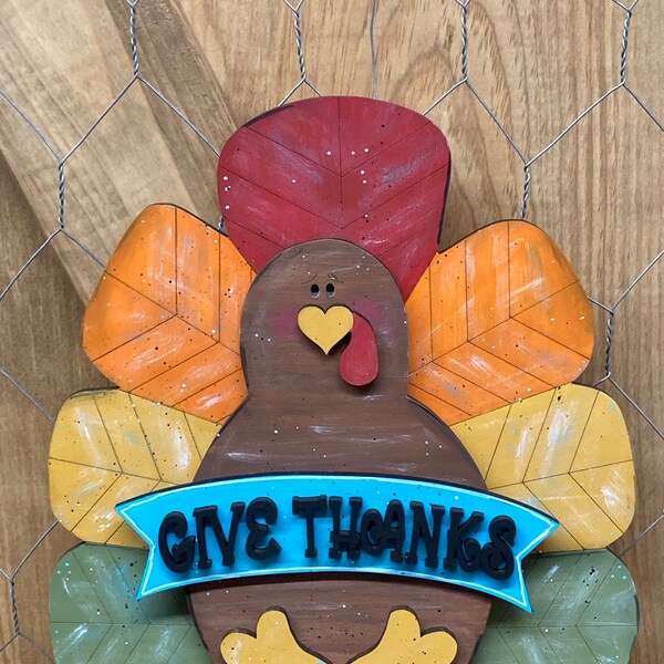 Turkey Door Hanger | Thanksgiving | Door Hanger | SVG File | Laser Cut ...