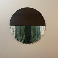 Buy Half Moon Wall Hanging, Fiber Wall Art, Minimalist Artwork, Home ...