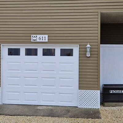 Full Street Address Plate With Starfish, Coastal Beach House Address ...