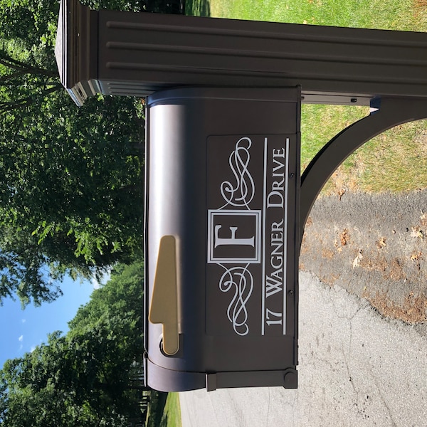 Mailbox Decal #7 - Custom Personalized Vinyl Mailbox Decal - SET OF 2 ...