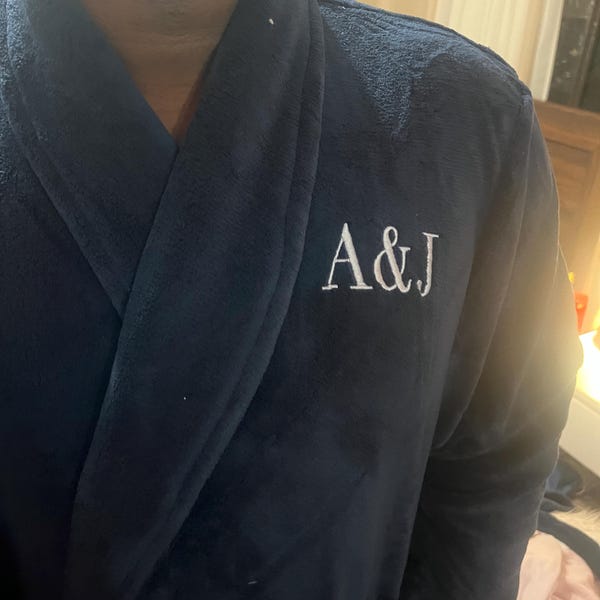 Personalized Men's Holiday Gift Robe, Custom Gift for Him, Monogrammed ...
