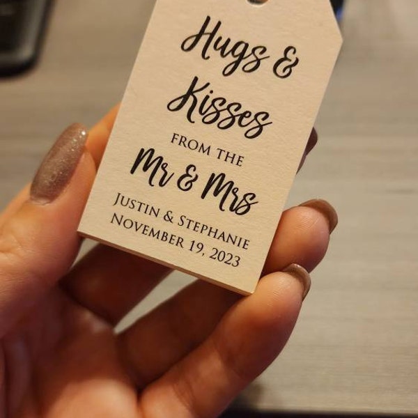 Custom Tags With Your Words or Logo, Personalized Wedding Favor Tag ...
