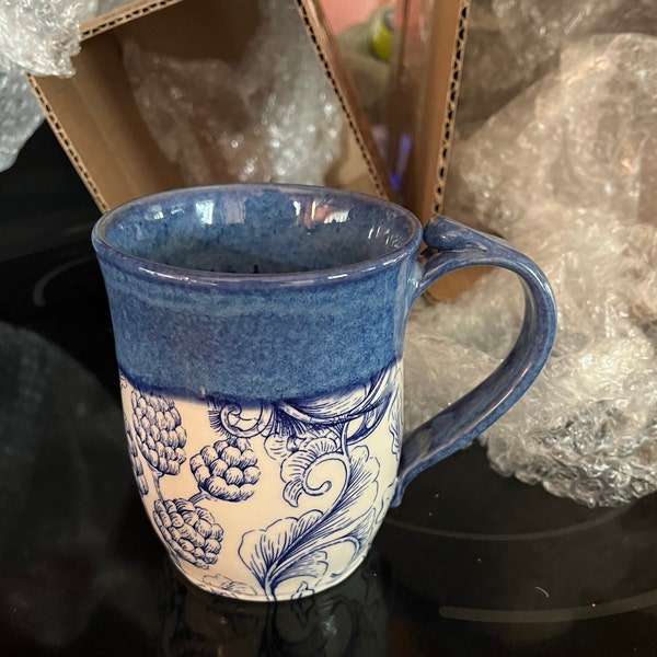 Handmade Horse Hair and Flash Fired Lidded Jar With Driftwood and ...