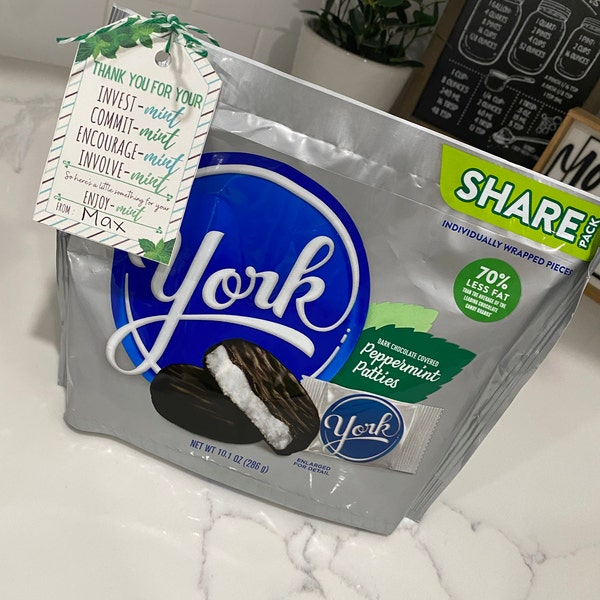 Mint Teacher Gift Tags, Teacher Editable Gift Tags, Employee ...