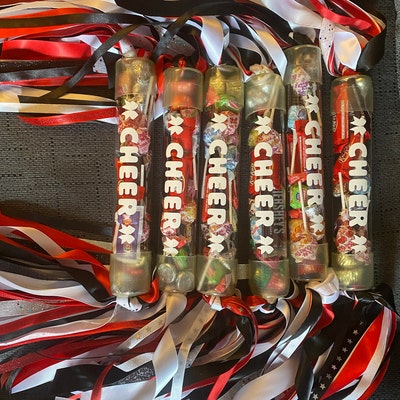 Custom Glitter/confetti-filled Spirit Stick Football Games - Etsy