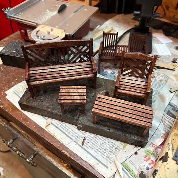 Miniature Patio Furniture I Miniature Porch Set I Miniature Pool ...