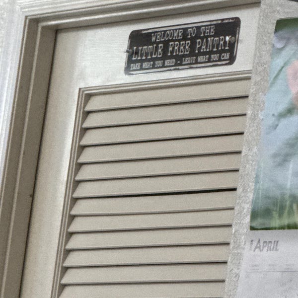 Little Pantry Sign - Food Community Share Pantry Sign - Food Sharing ...