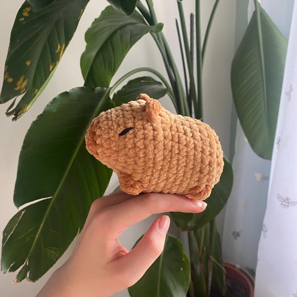 No Sew Capybara Crochet Pattern, Capybara Amigurumi Pattern, Easy ...