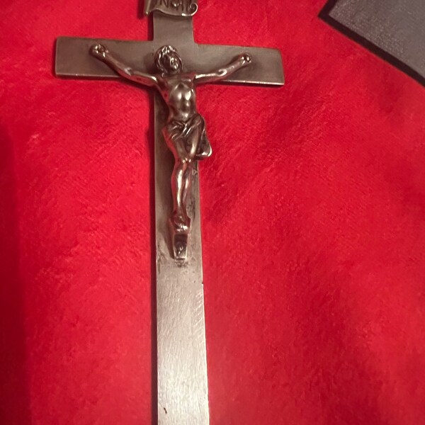 Jesus Sacred Heart Stigmata Large Vintage Statue Chalkware Hydrocal ...