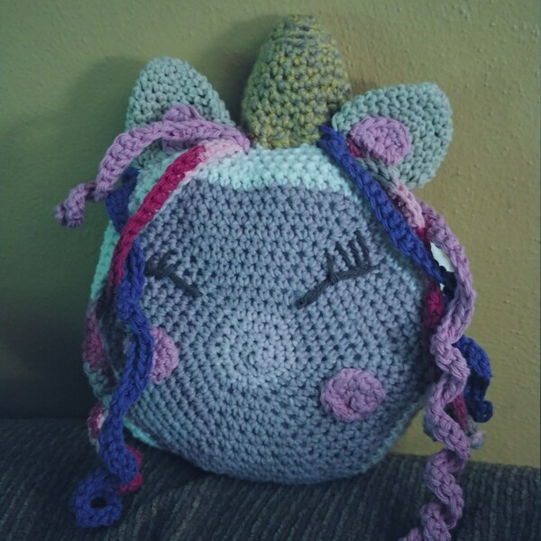 Unicorn Crochet Pillow Pattern - Instant PDF Download - Unicorn Pillow ...