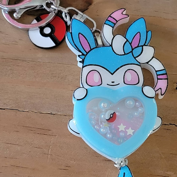Kawaii Ponyo Inspired Resin Shaker Charm Phone Grip Keychain Badge Reel ...