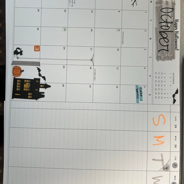 October Monthly Bullet Journal Sticker Kit - Halloween Themed Stickers ...