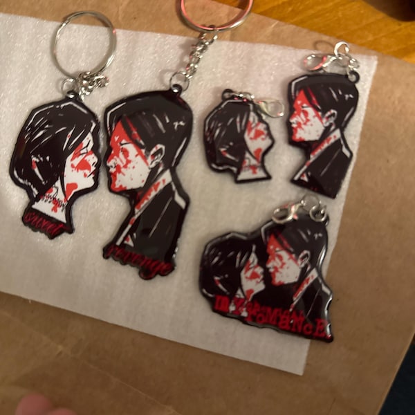 My Chemical Romance MCR Best Friend Keychain Accessories Earrings Phone ...