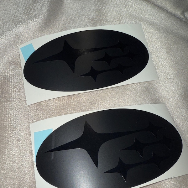 Subaru Steering Wheel Emblem CUSTOM Overlays Vinyl Stickers Emblem ...