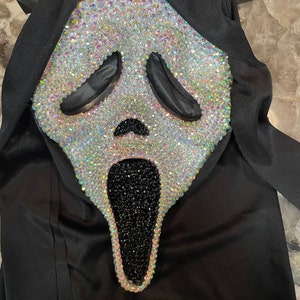 Ghostface Bling Crystal Rhinestone Scream Mask Pink - Etsy