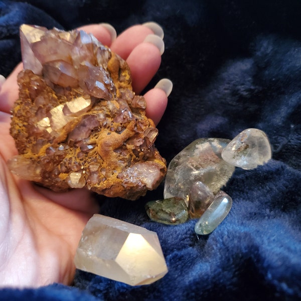 70 G Tiny Treasure Rare Yellow Topaz With Zinnwaldite Rough - Etsy