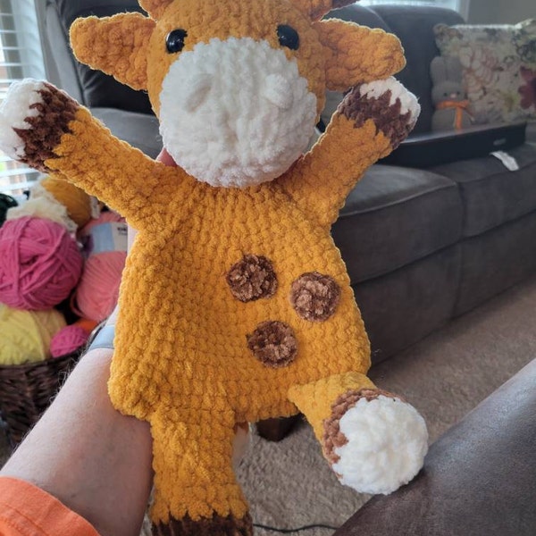 Giraffe Lovey Crochet Pattern, Amigurumi Giraffe Security Blanket ...