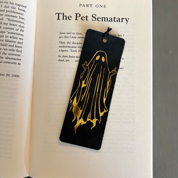 Bookmark With Ghost - Whimsigoth Bookmarks - Ghosts Bookmark - Middle ...