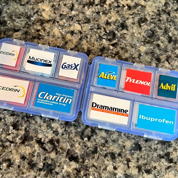 The Pocket Pharmacy Stickers for the Medimate 1 & 2 Pill Case Stickers ...