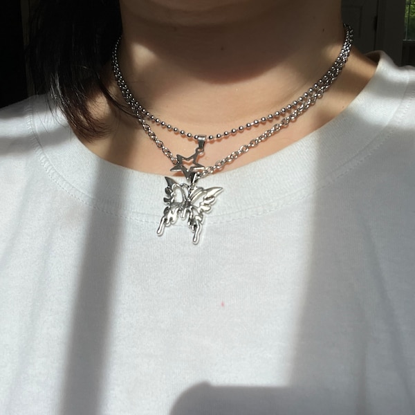 Butterfly Necklace - Etsy