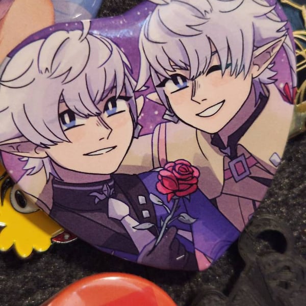 FFXIV Heart Buttons - Etsy