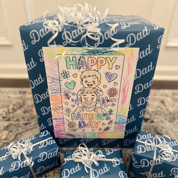 My Dad is My Hero Father's Day Coloring Page | Superhero Dad Kids ...