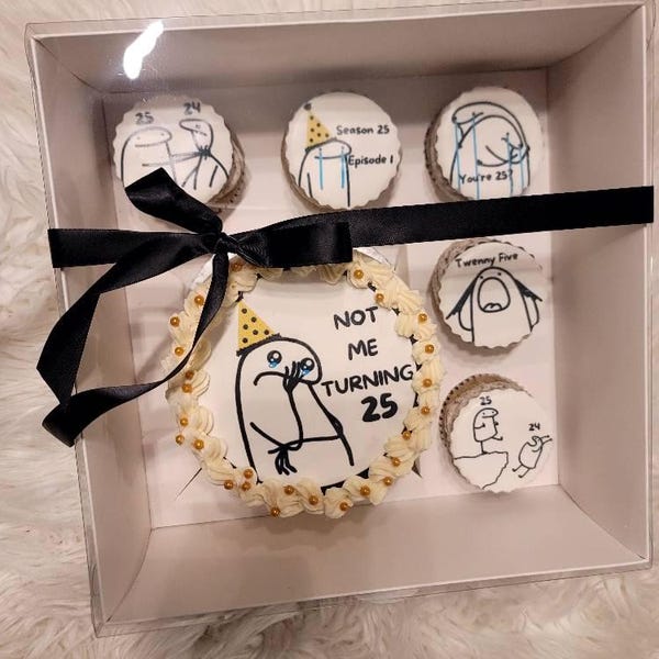 Meme Birthday, Funny Cupcake Toppers, Birthday Decor, Meme Cake Cupcake ...