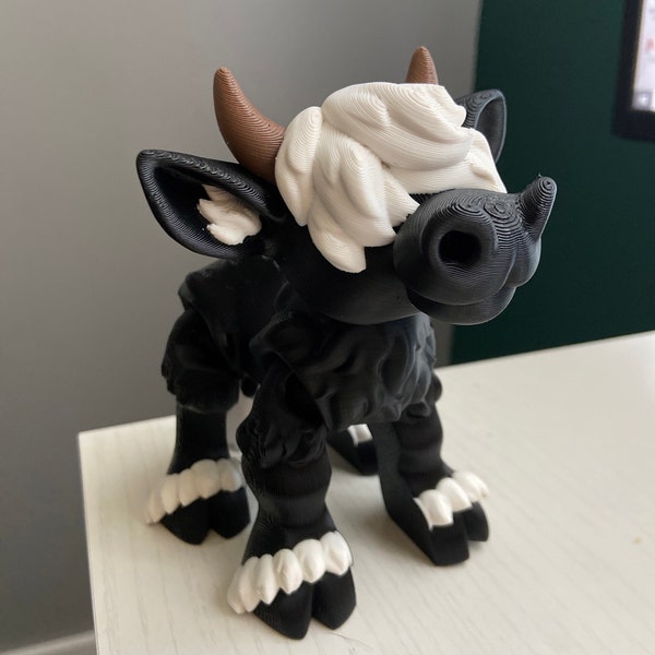 Highland Cow, 3D Printed, Multi Colored Cow - Etsy