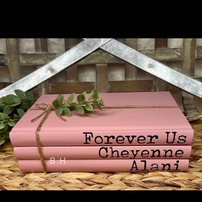 Custom Hardback Book Stacks Family Book Stacks Quote Book - Etsy