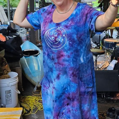 3XL Mahogany Bay Genderless Overalls Cotton Ice Tie Dye Garment ...