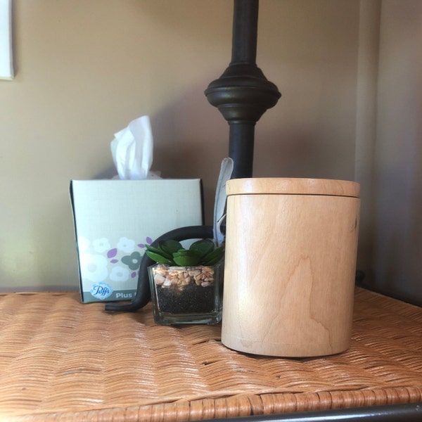 Small Pinon Log Box With Hinged Lid and Polyurethane Finish, Small ...