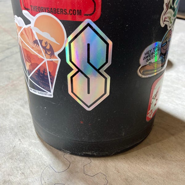 90s Sticker Holographic Cool S, Stussy S, Super S, Universal S, Pointy ...