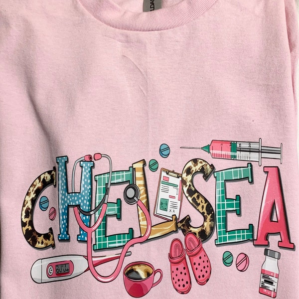 Personalized Nurse Themed Name Png Sublimation Design Download, Nurse ...