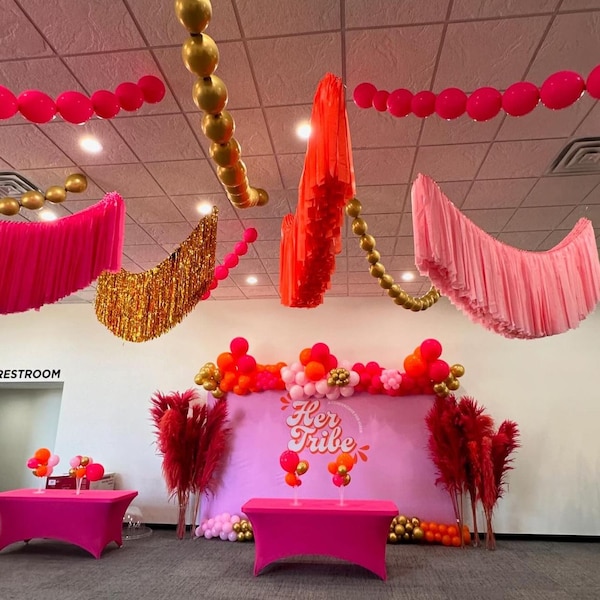 Wedding Backdrop, Bridal Shower, Photo Backdrop, Plastic Tablecloth ...