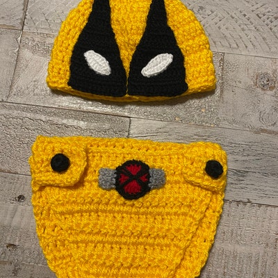 Wolverine Marvel Costume Hat and Diaper Cover, Wolverine Beanie ...