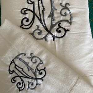 4 Sizes Damask Machine Embroidery Font Monogram Alphabet 4 | Etsy